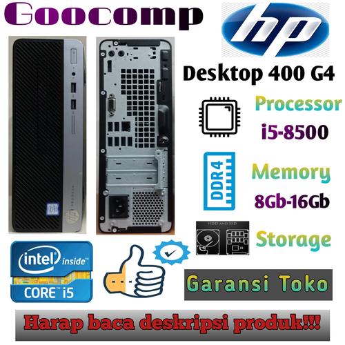 Jual Pc hp prodesk destop 400 G4 Core i5 Gen 8 ram 8gb hdd 1Tb/16gb ssd ...