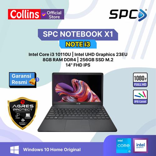 Promo Laptop SPC Notebook X1 NOTE i3-10110U 8GB 256GB 14" FHD IPS Intel ...