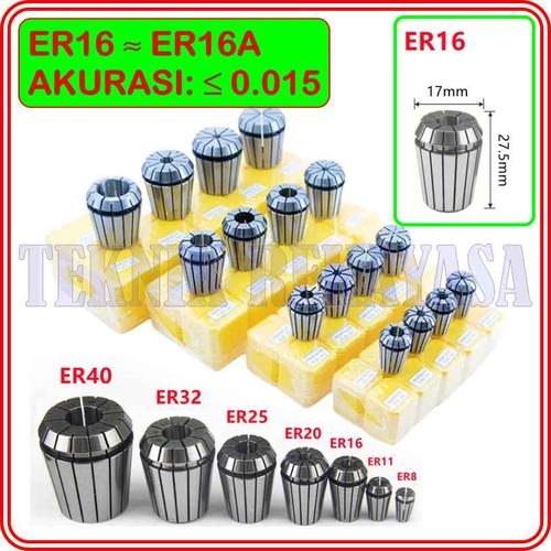 Jual ER16 / ER16A / ER 16 / ER 16A CHUCK COLLET / SPRING COLLET - ER16 ...