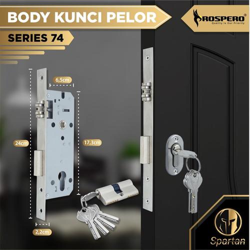 Promo Body Kunci Pelor Besar Silinder Stainless Tebal Pintu 2 Dua Rumah Prospero Match Vincitory ...