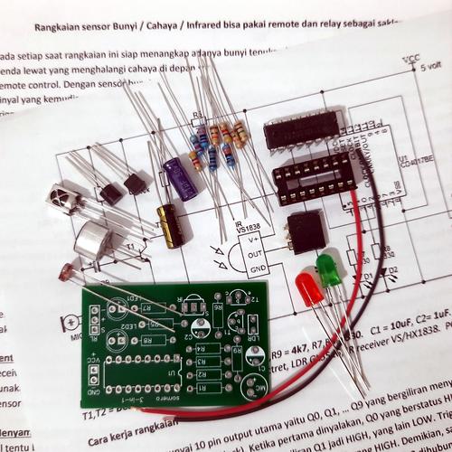 Jual Kit DIY PCB rangkaian saklar sensor bunyi cahaya infrared remot On ... Jual Kit DIY PCB rangkaian saklar sensor bunyi cahaya infrared remot On ...
