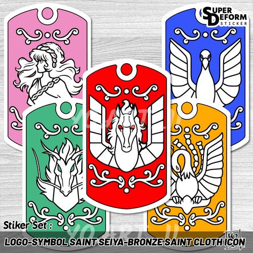 Jual Stiker Set - Logo/Simbol Anime SAINT SEIYA Cloth Icon series vol.1 ...