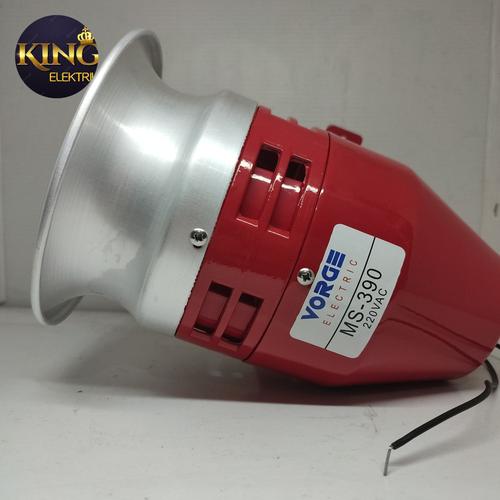 Jual VORGE Motor Sirene Red VORGE Sirine MS-390 MS390 siren 220V alarm ...