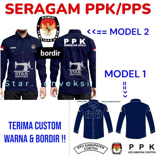 Jual Pakaian Dinas Lapang PPS/PPK/PPD Baju Seragam Kemeja PPS PPK PPD ...