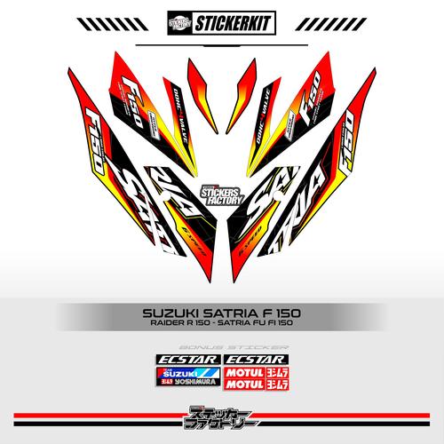 Promo STICKER STRIPING SUZUKI SATRIA F150 INJEKSI / MOTIF 9 / SUZUKI ...