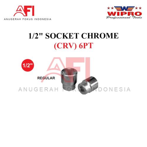 Jual WIPRO kunci sok shock socket chrome 1/2 inch inci 6 pt 21 22 23 24 ...