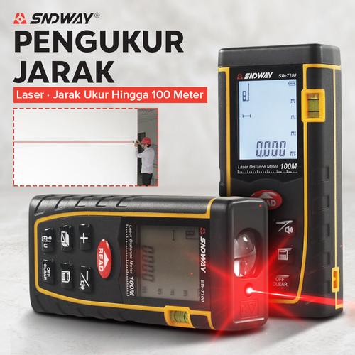 Jual Meteran Digital Pengukur Jarak Laser Range Finder 100M Meteran ...