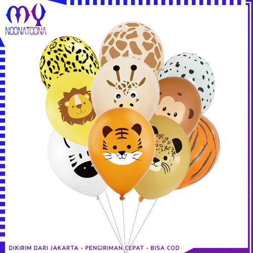 Promo Balon Latex Bulat Motif Hewan Ukuran 12 Inch Ballon Dekorasi ...