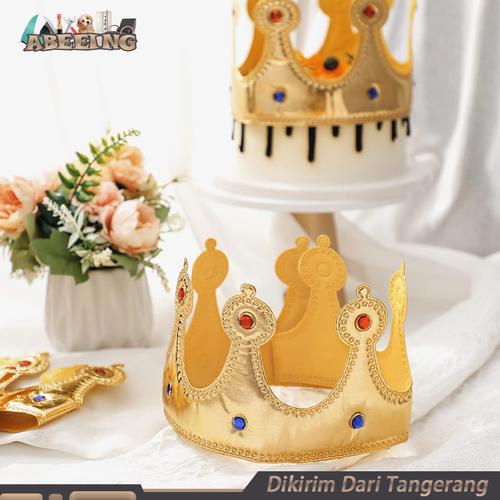 Jual Mahkota Ratu Dan Raja Soft King Crown Kostum Halloween - Kota ...