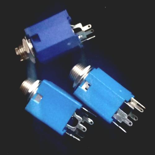 Jual soket socket akai akkai TOA stereo mic mikrofon male jek jack biru ...
