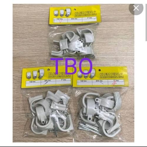 Jual Klem Pipa PVC dan Paku Beton , Klem Pipa set Paku Beton , Klem ...
