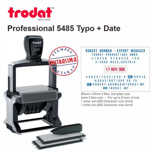 Jual Stempel Trodat 5485 - Professional Typo bentuk persegi pakai ...