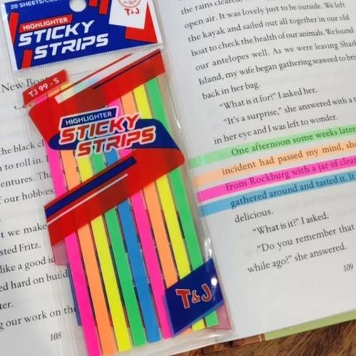 Jual Sticky strips Label warna penanda tulisan perjanjian klausal ...