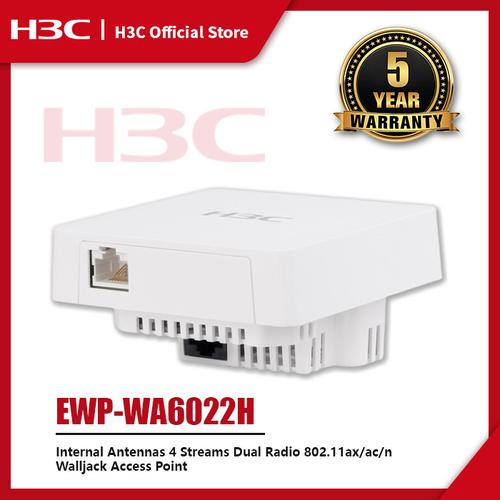 Promo H3C WA6022H Wi-Fi 6 Wall-Plate Internal Antennas 4 Streams Dual Radio 802.11ax/ac/n ...