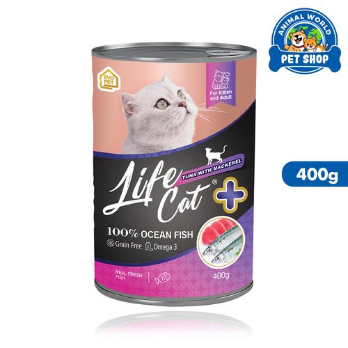 Jual Makanan Kucing LIFE CAT Plus Kaleng 400g - Whole Fish - Kota ...
