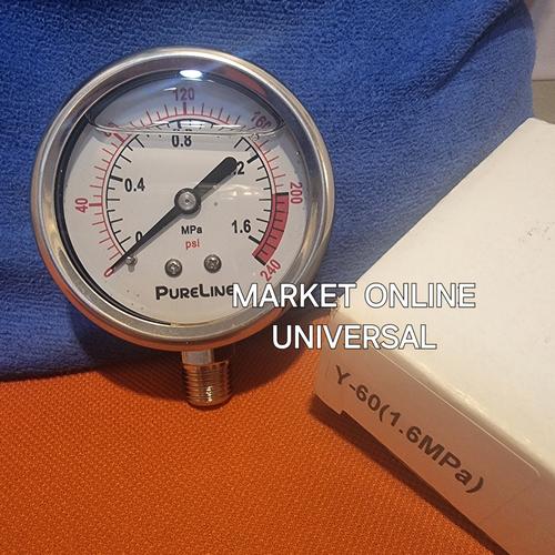 Jual PG - PRESSURE GAUGE 240 PSI 1.6 MPa DRAT 1/4" BOTTOM RO - Jakarta Barat ...