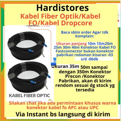 Jual Kabel Fiber Optik Kabel FO Dropcore 20m 25m30m 40m 50m 75m 80m 90m ...