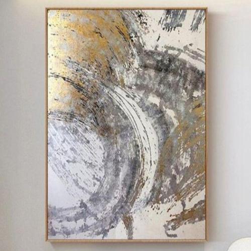 Promo lukisan abstrak modern kanvas - Plus Frame, 60 x 90 cm - Kab ...