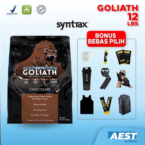 Promo Syntrax Goliath 12 lbs Susu Mass Gainer Protein - Vanilla, 2 ...