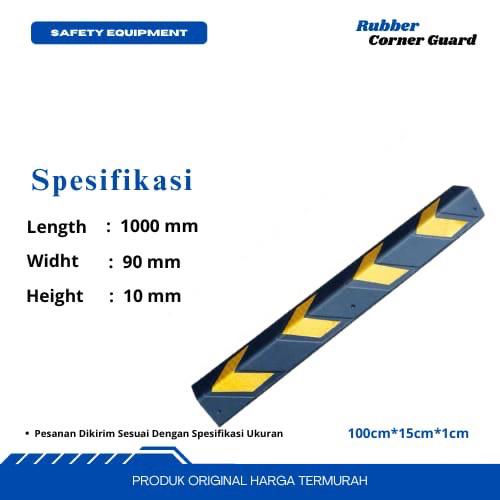 Jual Corner Guard Rubber / Pelindung Sudut Dinding Karet / 100 cm ...