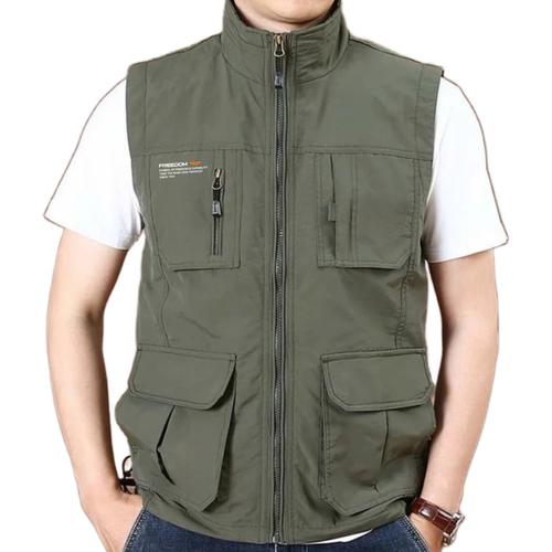 Jual Rompi Pria Multi Saku Rompi Outdoor Rompi Kasual Pria - Hitam ...