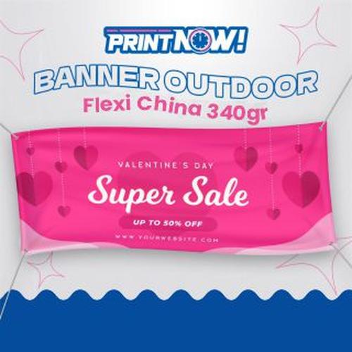 Jual Cetak Spanduk / Banner Outdoor High Resolution Flexi China 340g ...