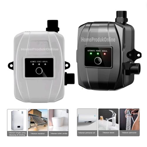 Jual Pompa Pendorong Tekanan Air Otomatis Booster Pump Otomatis - Hitam ...