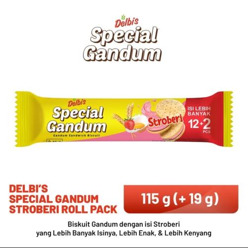 Promo Delbis Special Gandum Stroberi 115 gr / Biskuit Delbis Special ...