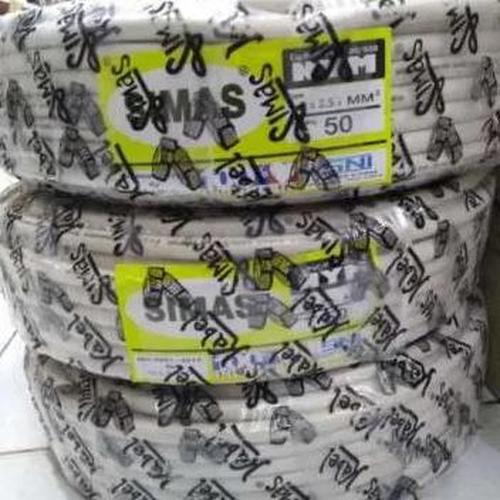 Jual KABEL LISTRIK SNI 2X1.5 SIMAS CABLE ISI 2 X1,5 NYM PANJANG 50 ...