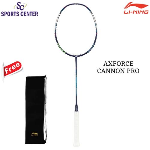 Promo New Raket Badminton Lining Axforce Cannon Pro AYPU081 Dark Purple ...