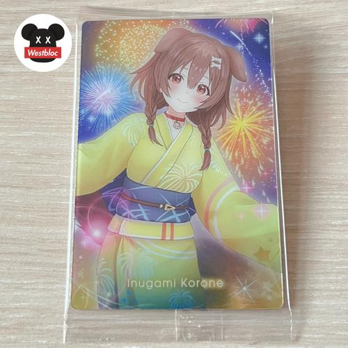 Jual Inugami Korone Hololive Summer Kimono Yukata Wafer Card Vol.3 Bandai Namco Official ...