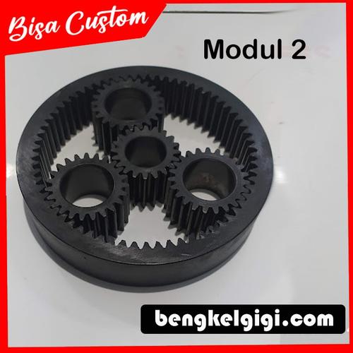 Jual Planetary Gear Ukuran Custom Modul 2 Material S45C - Gear Sun ...