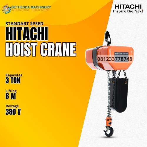 Jual Hoist Crane 3 TON 6 M Hitachi Electric Chain 3 TON 3 Phase - Kota ...