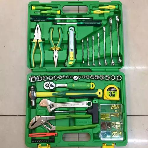 Jual Tekiro Mechanic tool set 60 pcs box plastik mekanik tool 60pcs set obeng tang set - Kab ...