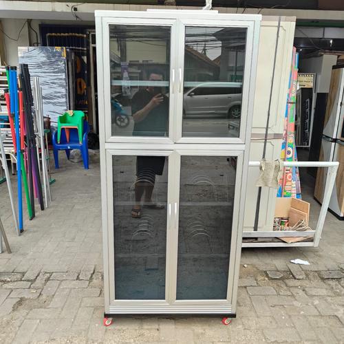 Jual Rak Piring Full Box / Lemari Piring / Lemari Dapur Aluminum - 2 ...
