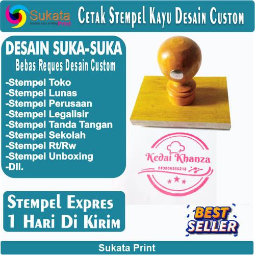 Jual stempel kayu custom jumbo jual stempel kayu custom desain custom ...