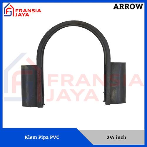 Jual Arrow Klem Pipa PVC 2.1/2 inch per 1 pcs Pipe Clamp Omega 2.5 inch ...