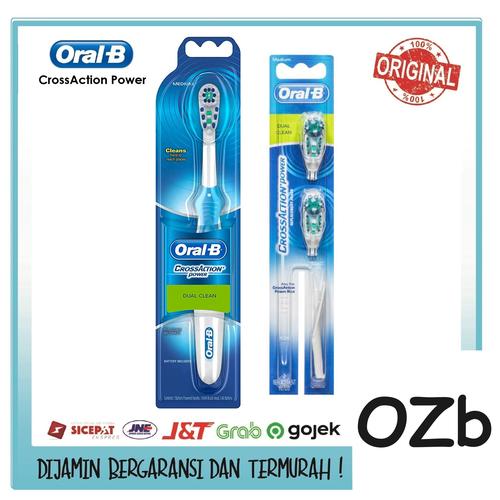 Jual Oral B Cross Action Power Electric Toothbrush Dual Clean Sikat ...