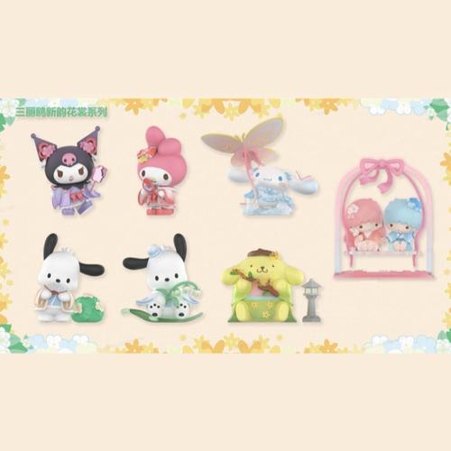 Jual Action Figure Sanrio - MINISO Sanrio Rhyme Flower Collection Blink ...