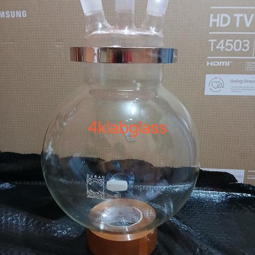 Jual Glass Reactor labu bulat 10 L 3 leher duran - Kab. Bandung ...