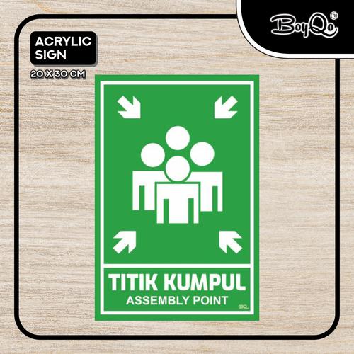 Jual Akrilik Titik Kumpul ukuran 30 X 20 CM BoyQo | Papan Tanda Titik ...