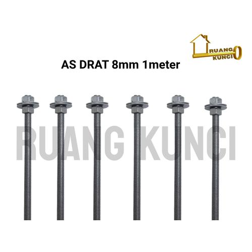 Jual AS Drat Besi Trekstang 8mm Panjang 1m Terot Besi As Pintu ...
