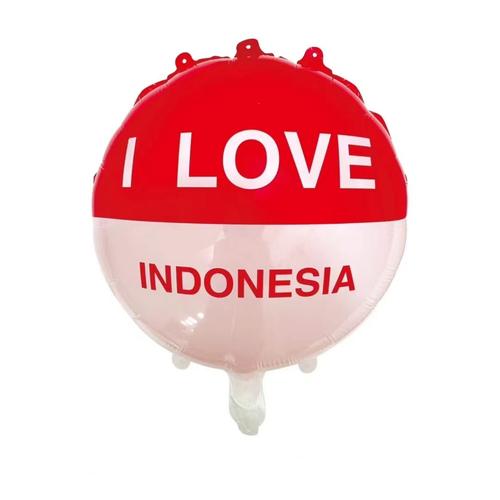 Jual Balon I Love Indonesia Balon Dekorasi Pawai 17 Agustusan Balon ...