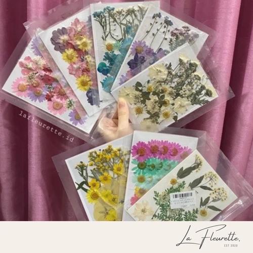 Jual bunga kering set / dried pressed flower resin epoxy - Putih - Kab ...