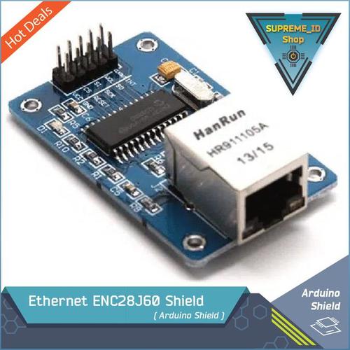 Jual ETHERNET ENC28J60 CONTROLLER SHIELD FOR ARDUINO - Kota Bekasi ...