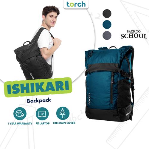 Promo Torch Ishikari Tas Ransel Laptop Sekolah Pria Backpack 22L Rain ...