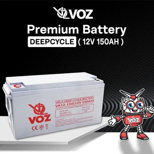 Promo Voz Baterai Deep Cycle 12V 150 Ah | Baterai Solar Panel |Solar ...