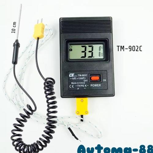 Jual THERMOMETER DIGITAL THERMOCOUPLE TM-902C INCLUDE SENSOR PROBE 10CM ...