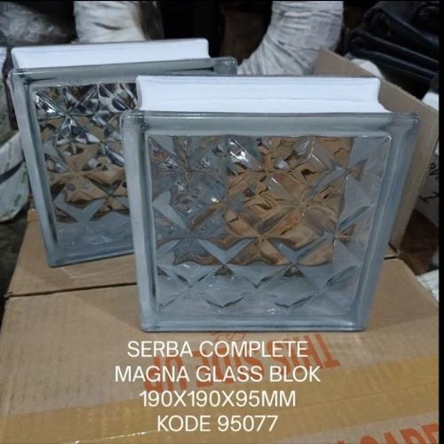 Jual MAGNA GLASS BLOCK BALOK KACA UKURAN 19CM18CMX9,5CM 190MM X190MM X ...