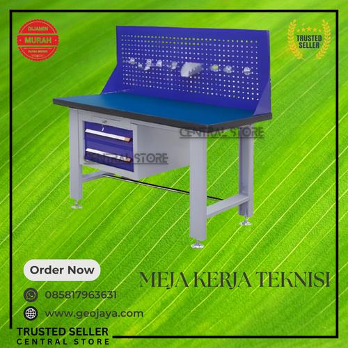 Jual Meja Kerja Teknisi Minimalis, Meja Kerja Steel Industrial 1500 x ...